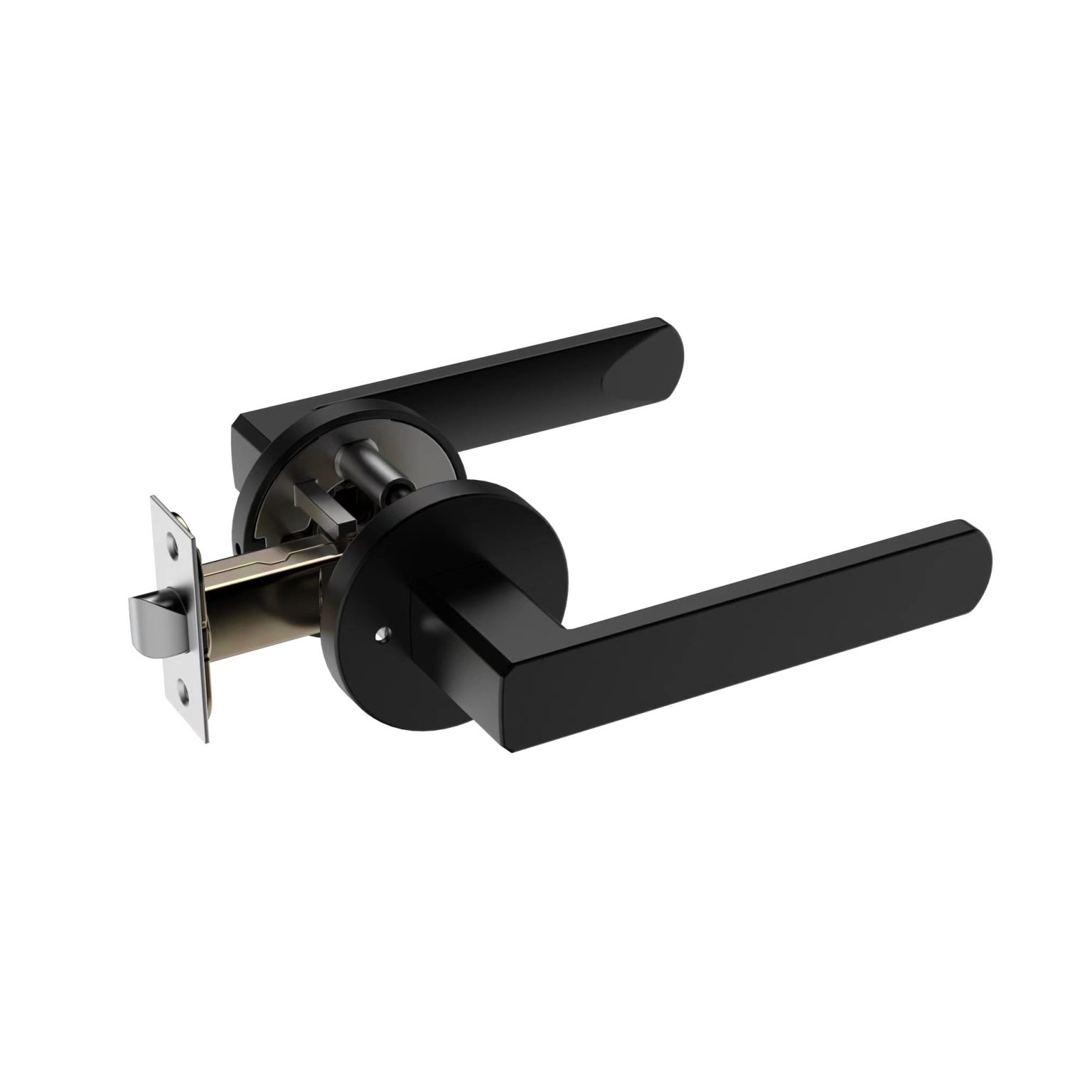 Moon Lever Handle In Matt Black - Handles Plus