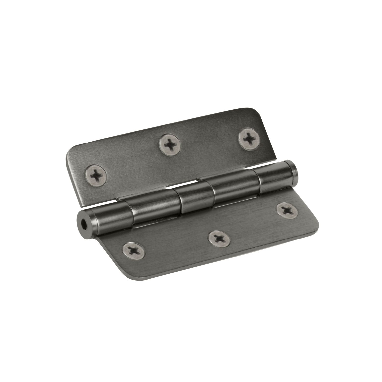 Hinge Steel 89x58x2mm R1/4 Gunmetal Grey Electroplate & Lacquered ...